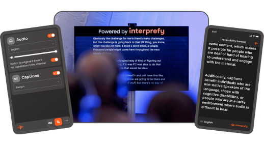 Live Captions & Translated Subtitles | Interprefy